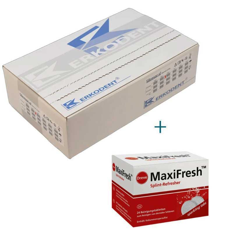 Silensor-SL 125×125 mm – Orthèse anti-ronflement Erkodent