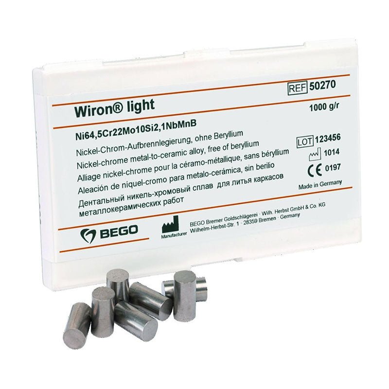 Wiron Light BEGO - Beryllium-free NiCr alloy for ceramics
